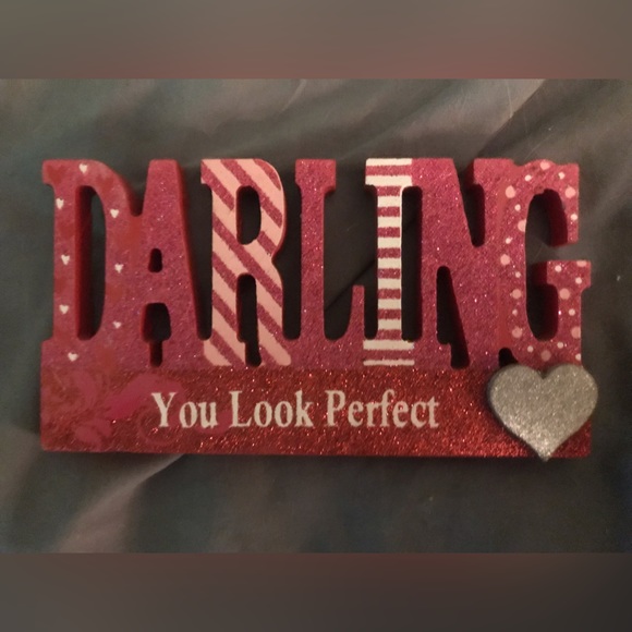Other | Small Cute Sparkle Stand Darling You Look Perfect | Poshmark